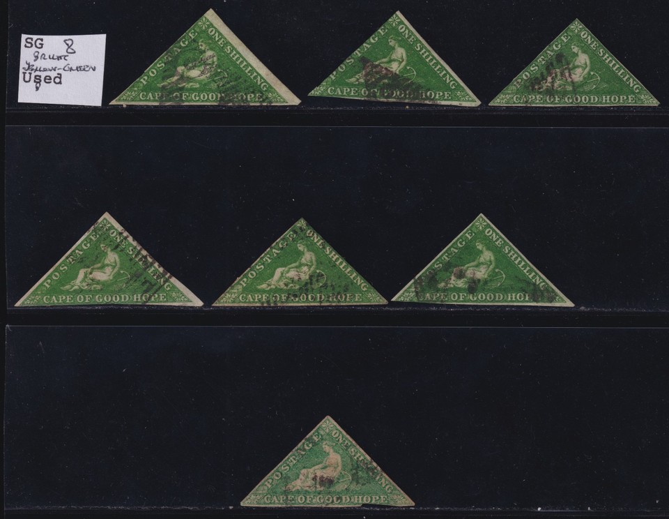 Cape Of Good Hope Triangle Stamps 1855-63 1/- Used Selection | eBay UK