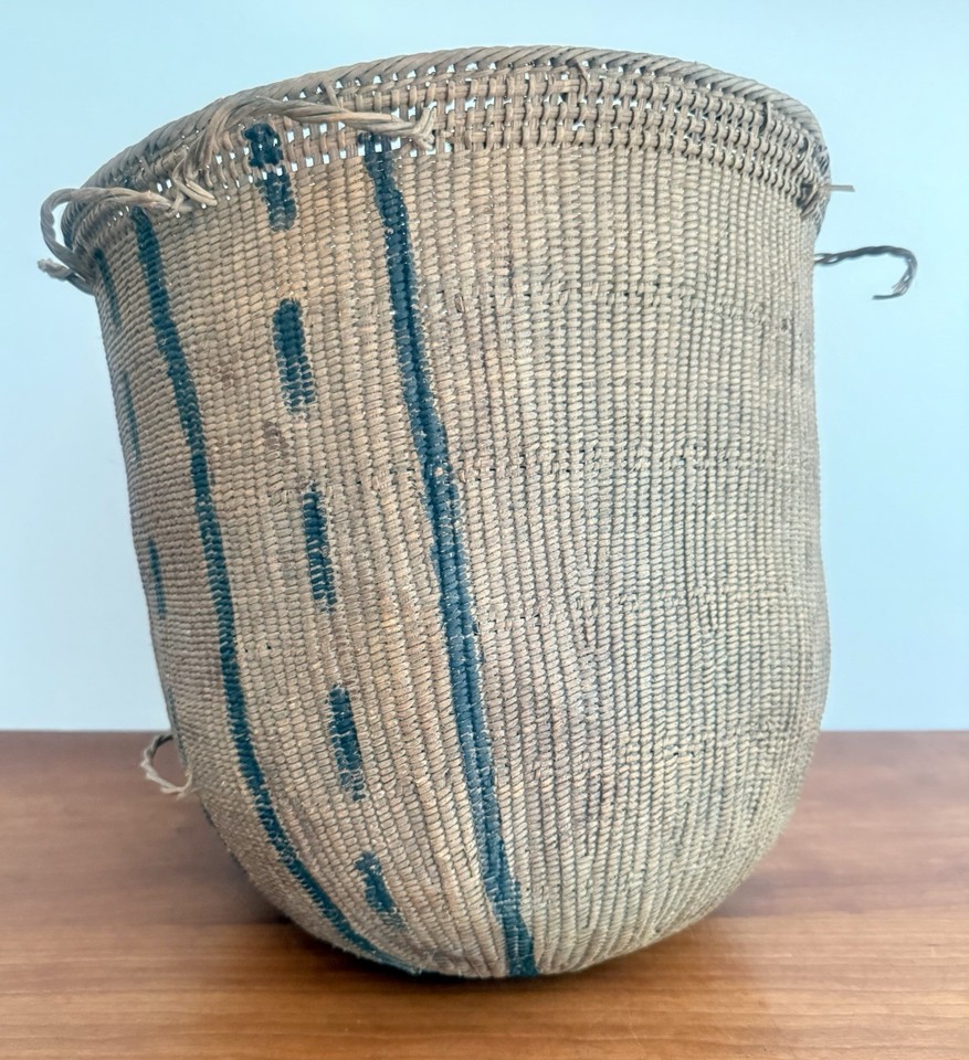 Antique Early 1800’s Native American Washoe Indian Basket Lake Tahoe ...