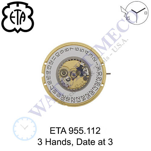 Genuine ETA 955.112 Watch Movement Swiss (Multiple Variations) | eBay