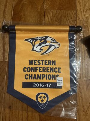 Nashville Predators 2016/17 Western Conference Champions Mini Banner ...