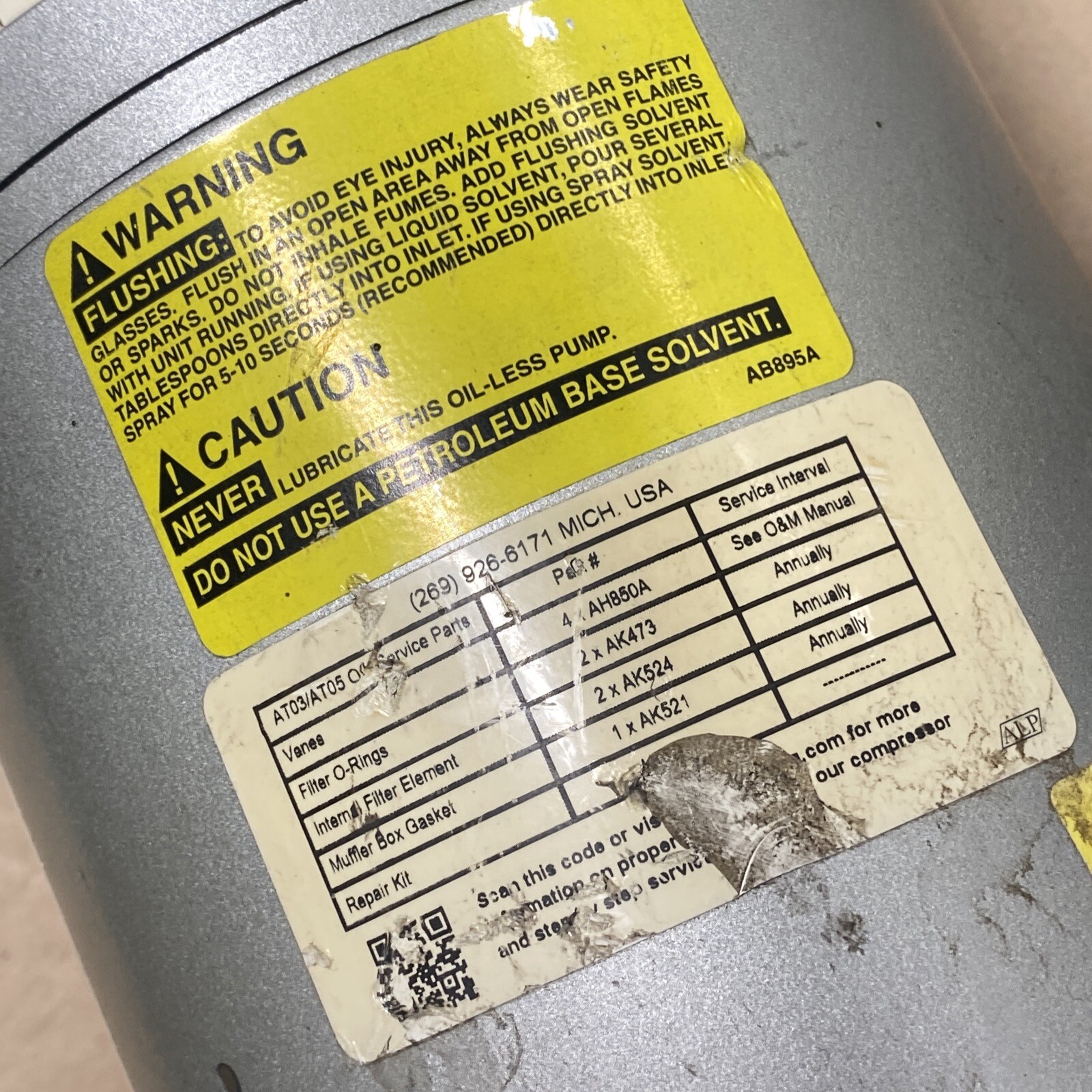 GAST AT05-101-G215DX ROTARY VANE SEPTIC AIR PUMP | eBay