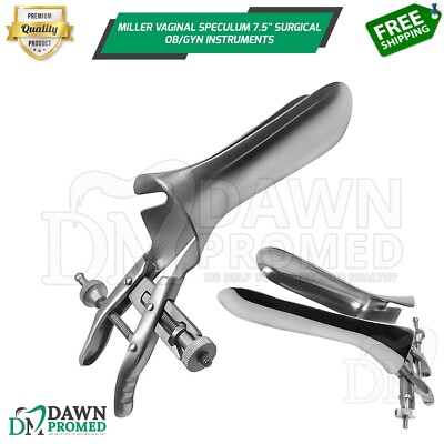 Miller Vaginal Speculum 7.5" Surgical Obstetrics & Gynecology Inst ...