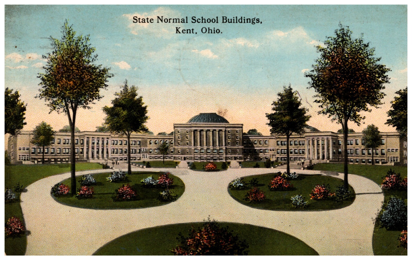 Postcard Kent OH State Normal School Buildings 1917 | eBay