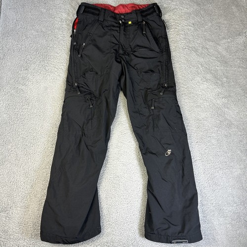 Bonfire Ski Pants Mens Small Black Kinetic T-10 Snowboarding Insulated ...