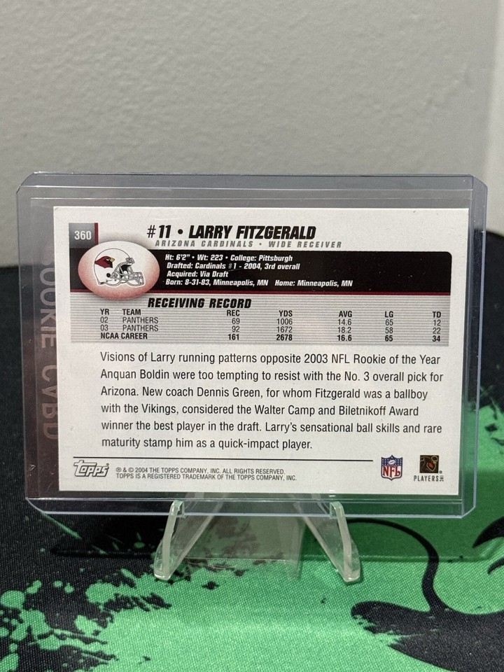 Larry Fitzgerald 2004 Topps Rookie #360 Cardinals | eBay