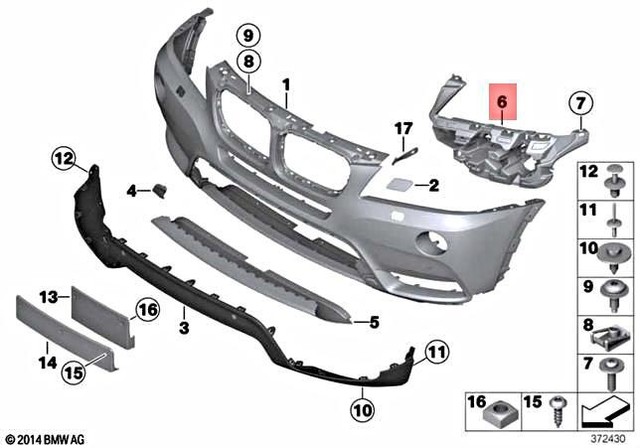 BMW 51117212955 Genuine OEM Factory Original Mount Bracket for sale ...