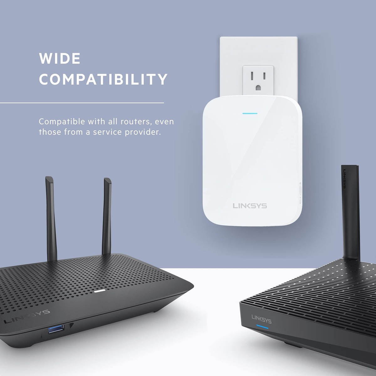 Wireless Network Extender Linksys WiFi 6 Range Extender - AX1800 Dual ...