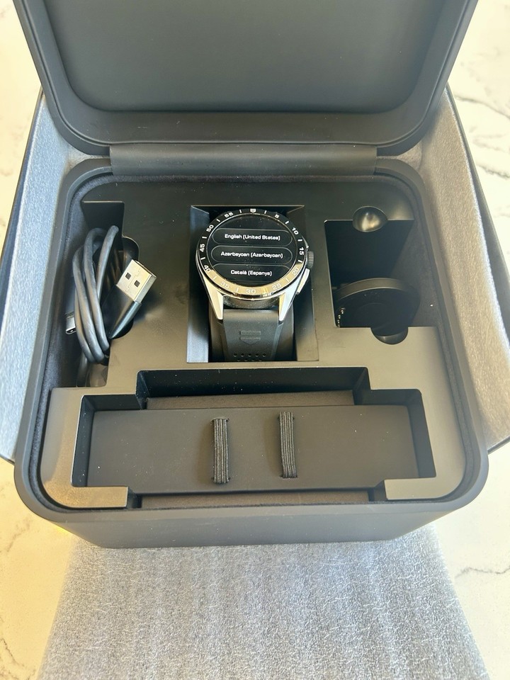 TAG Heuer Connected Calibre E4 45mm Digital Watch, Rubber Strap, Orig ...