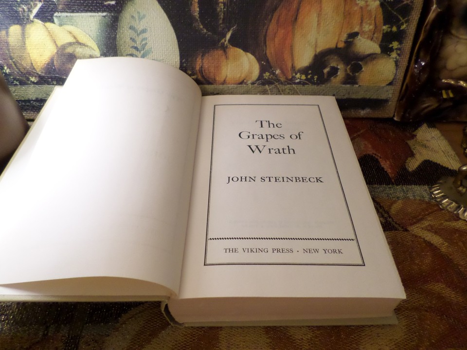 The Grapes of Wrath 1967 John Steinbeck Vintage Hardcover /w Dust ...