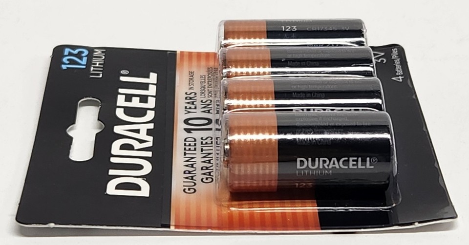 Duracell 123 Specialty High-Power Lithium Batteries (4 Pack) Exp Mar ...