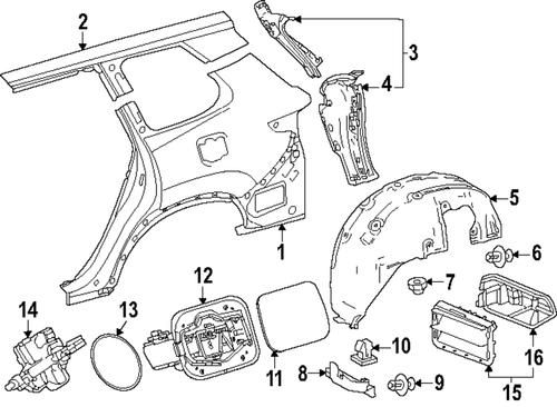 Genuine Lexus Fuel Door 77305-0E071 | eBay