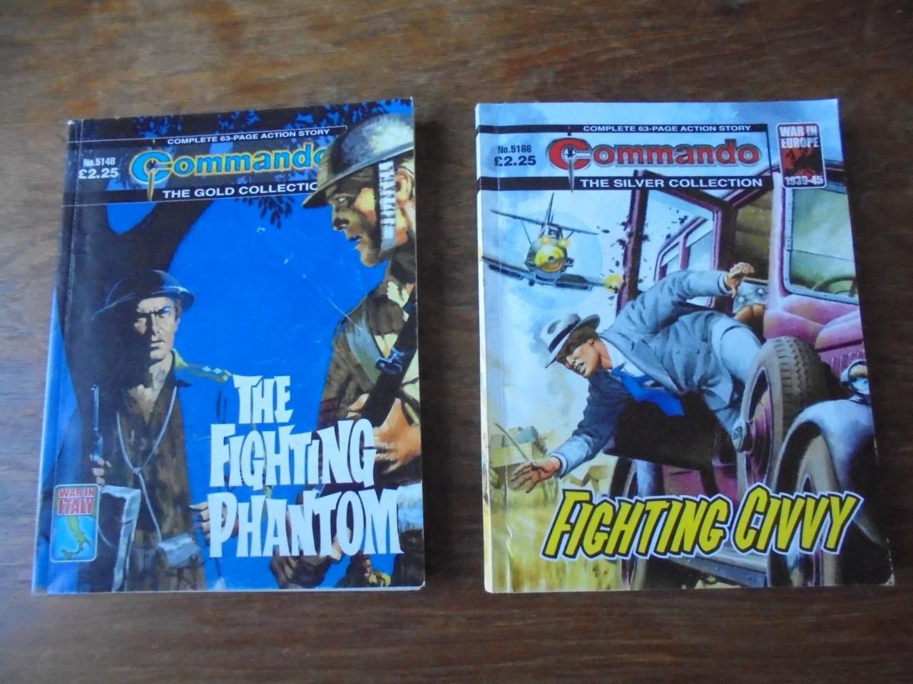 Commando 5148: The Fighting Phantom AND 5166: Fighting Civvy | eBay