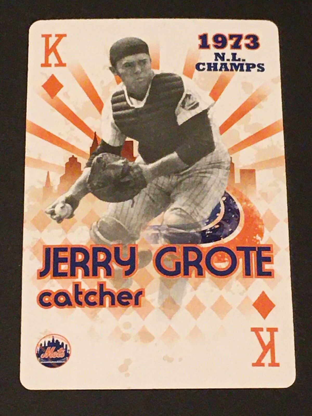 *RARE* JERRY GROTE 1973 NY Mets 40th Anniversary Playing Cards -2013 ...