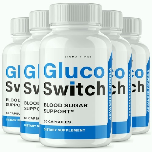 (5 Pack) Gluco Switch Capsules - Blood Sugar Supplement Support | eBay