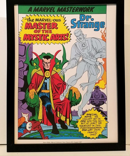 Dr Doctor Strange by Steve Ditko 9x12 FRAMED Marvel Comics Vintage Art ...