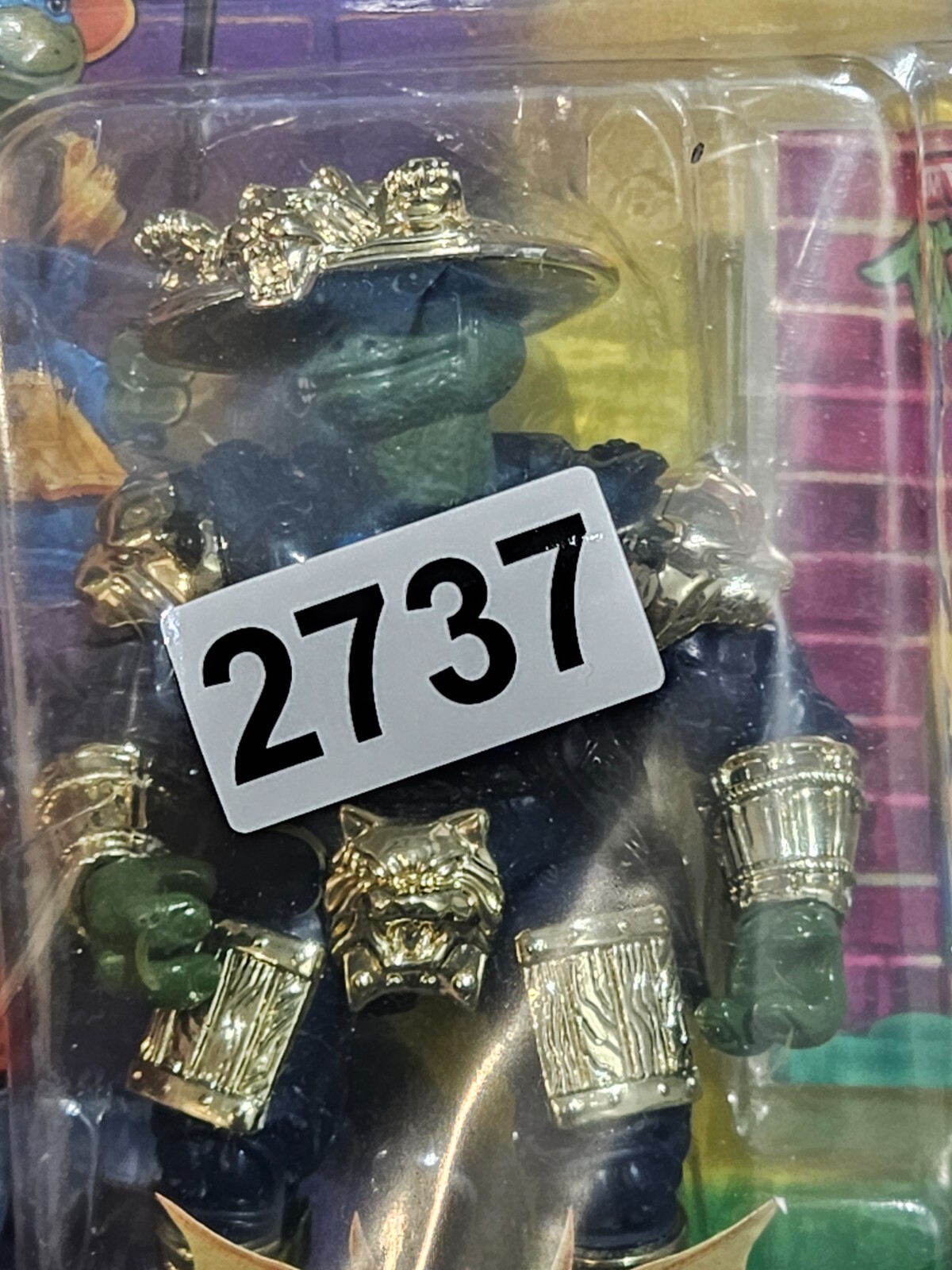 TMNT GOLD ARMOR Shogun Leo W/ Yellow Weapons Rare Grail MOC HIGH GRADE ...