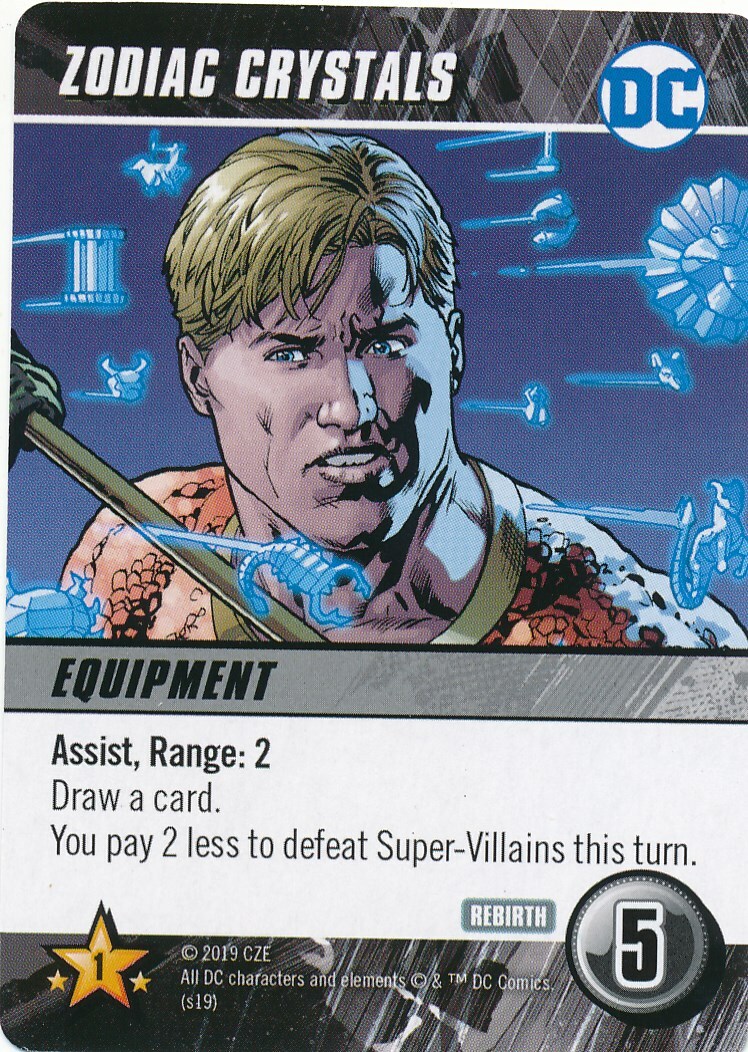 ZODIAC CRYSTALS DC Comics Deck Building Game REBIRTH AQUAMAN | eBay