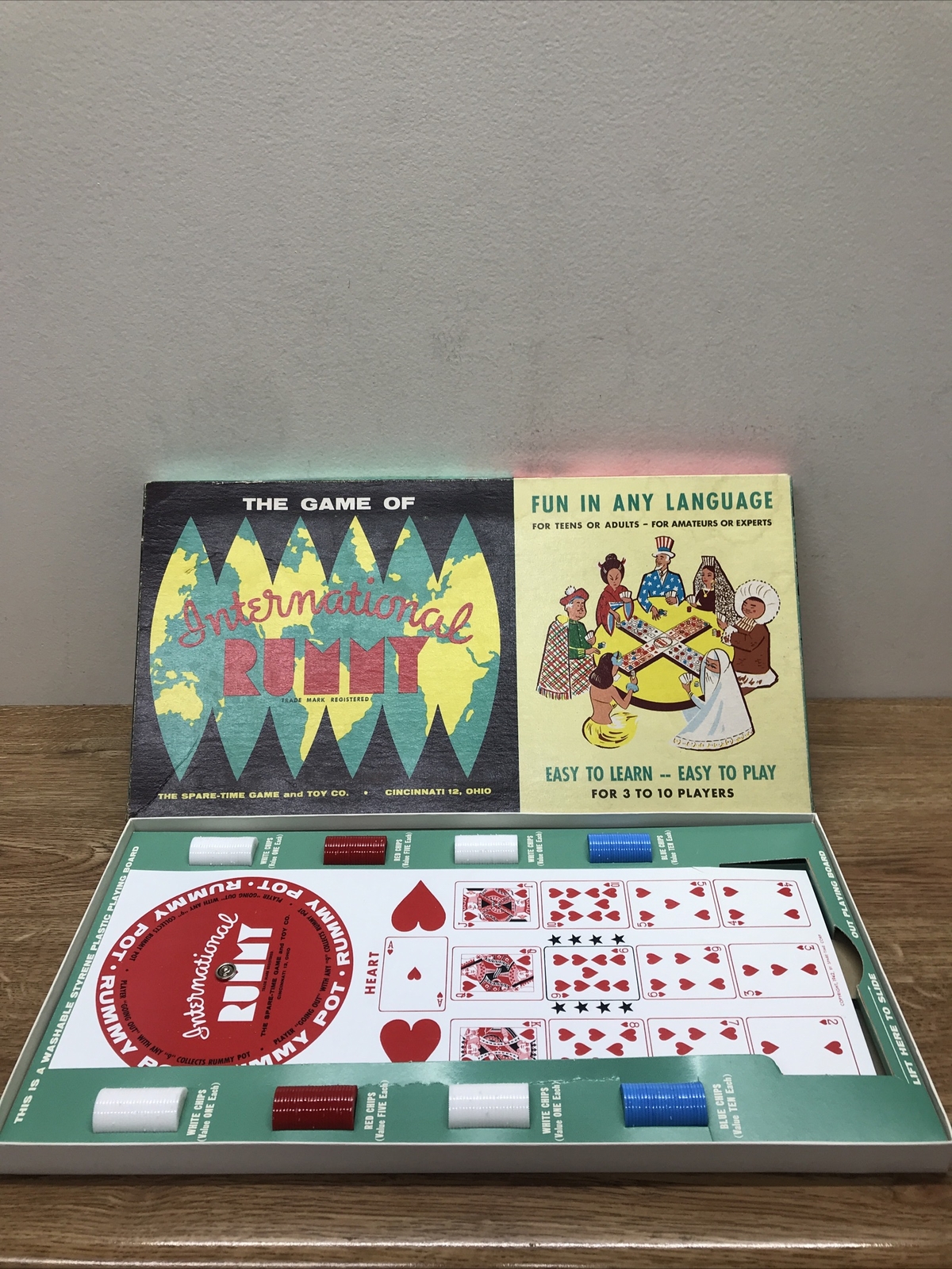 The game of international Rummy - board game - 1959 Vintage. Royal ...