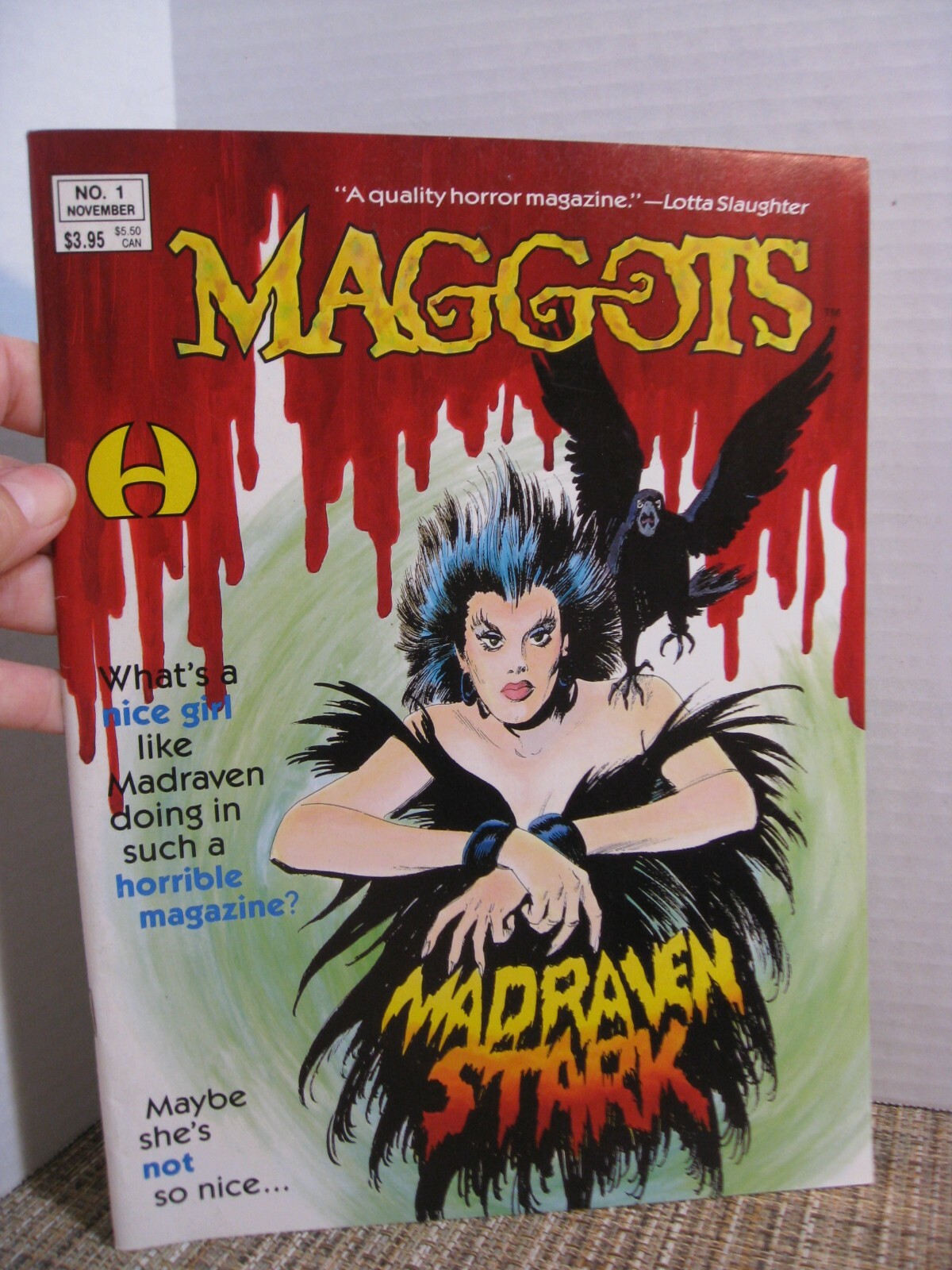 Maggots #1 Comic Horror Magazine - Madraven Stark - November 1991 | eBay