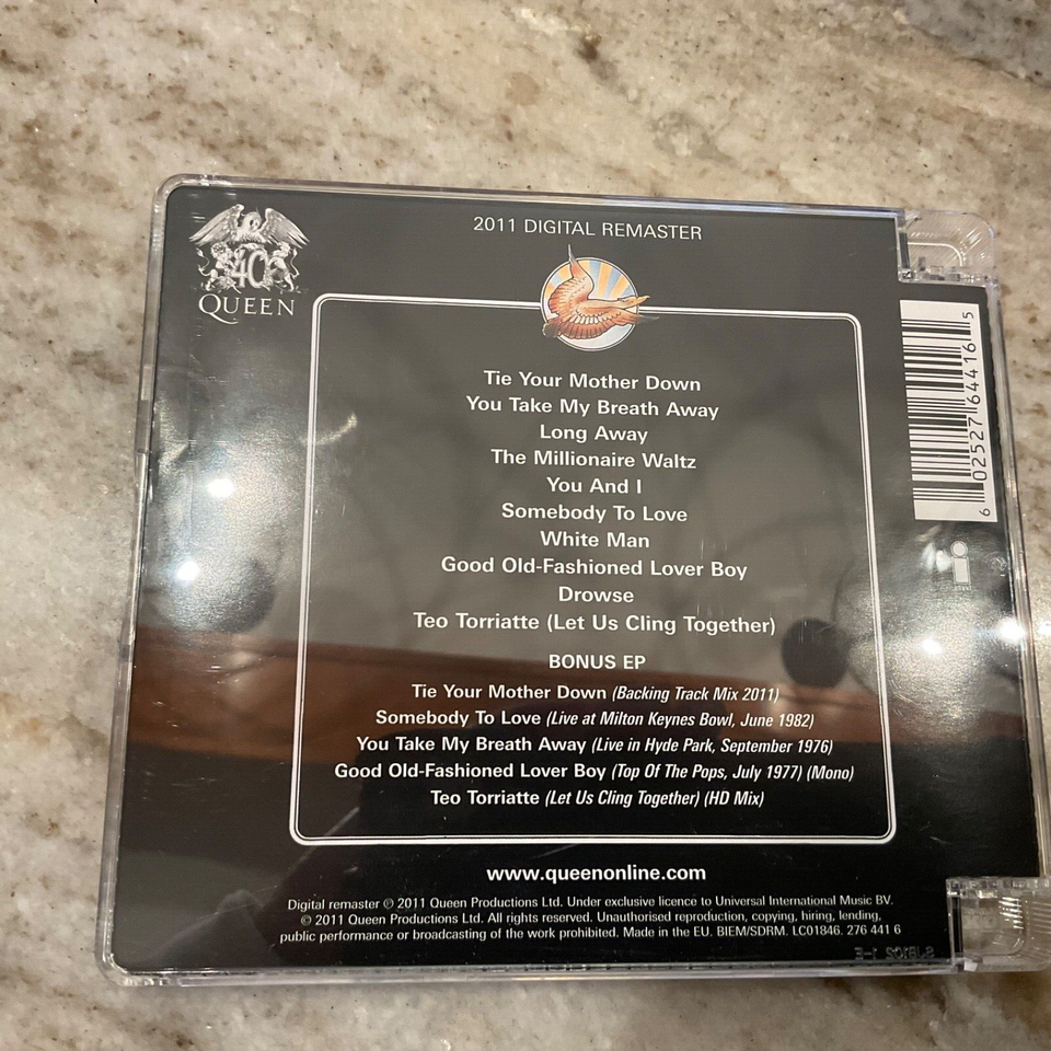 QUEEN 2CD A DAY AT THE RACES 40th Anniversary Remaster 2011 UK w/Bonus ...