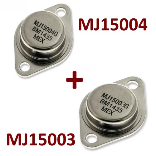 PAIR MJ15003G + MJ15004G BIPOLAR TRANSISTOR NPN 140V 20A 250W TO3 | eBay
