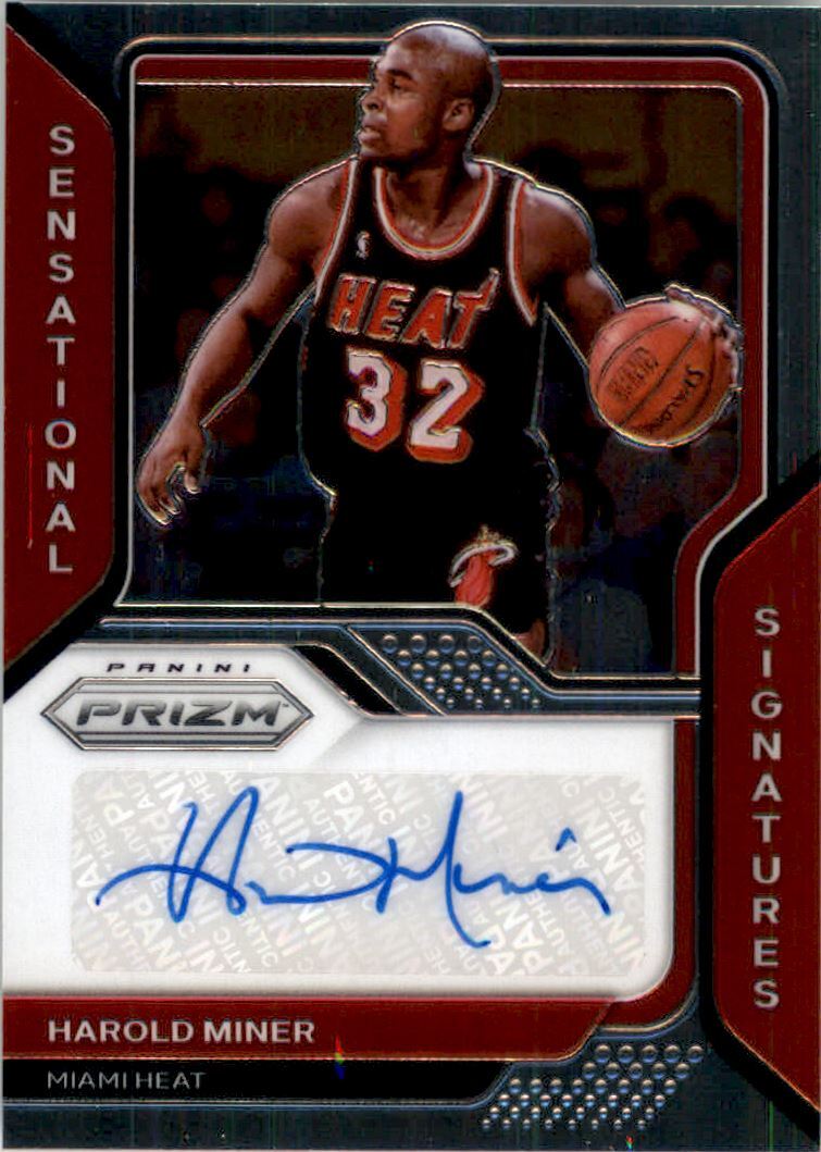 2020-21 Panini Prizm Sensational Signatures #35 Harold Miner Autograph ...