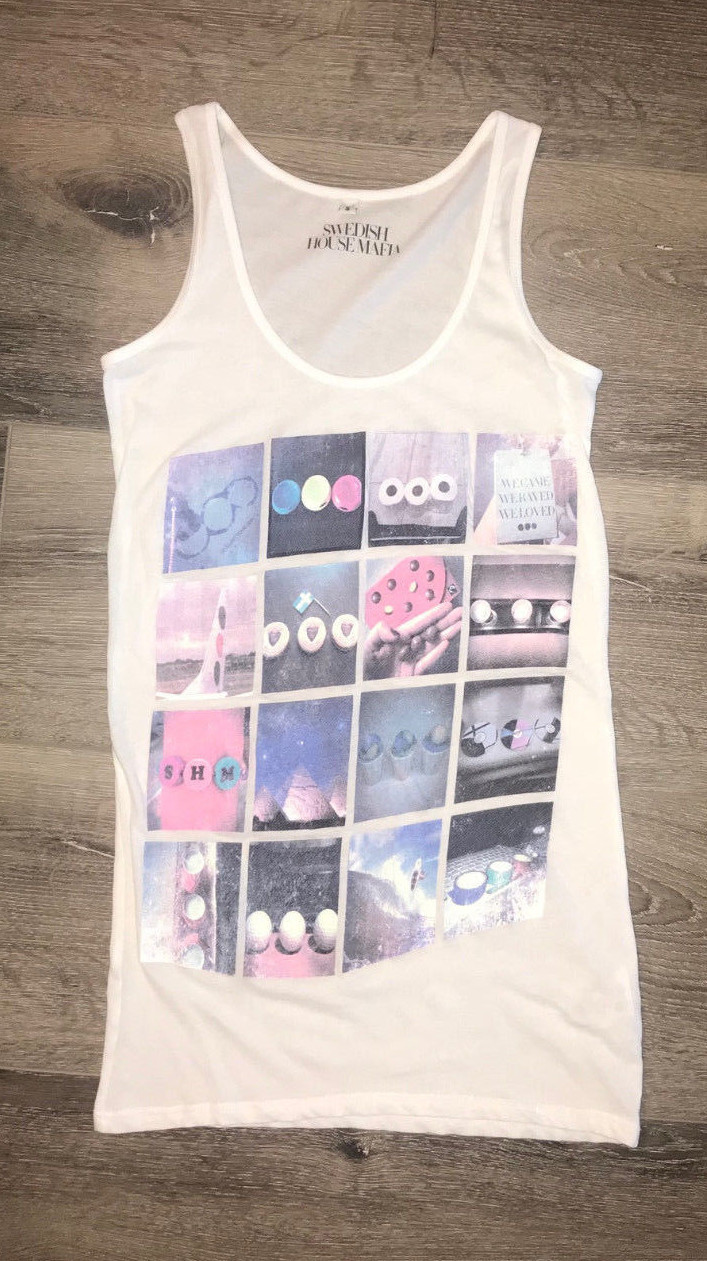 SWEDISH HOUSE MAFIA SHM OFFICIAL MERCHANDISE INSTADOTS VEST TANK TUNIC ...