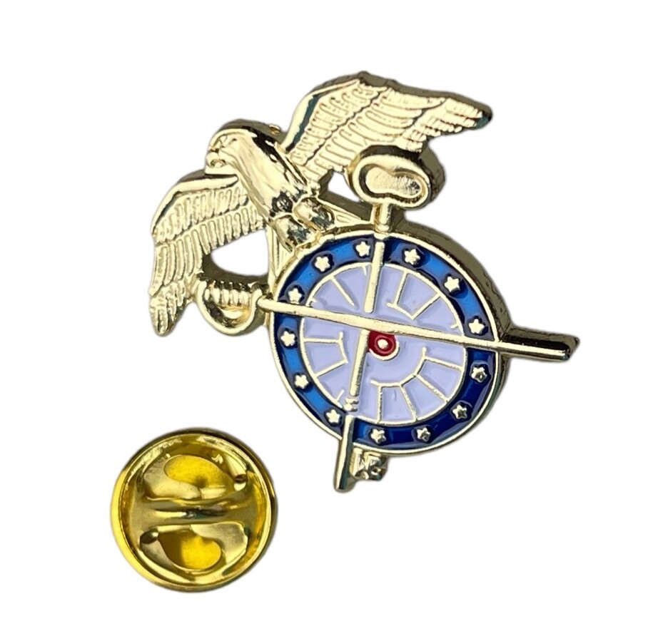 Licensed USN Navy Quartermaster 1 inch pin EE14988 F1D35R | eBay