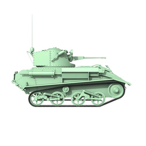 SSMODEL 48575 1/48 25mm Military Model Kit British Vickers Mk.VI Light ...