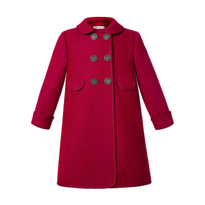 Girls Birthday Party Warm Dress Coat Red Winter Parka For Children ...