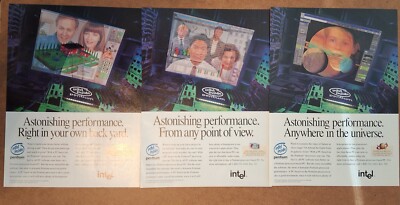 Vintage HighTech A I - Intel PC Pentium Processor - 1994 Art Print AD ...
