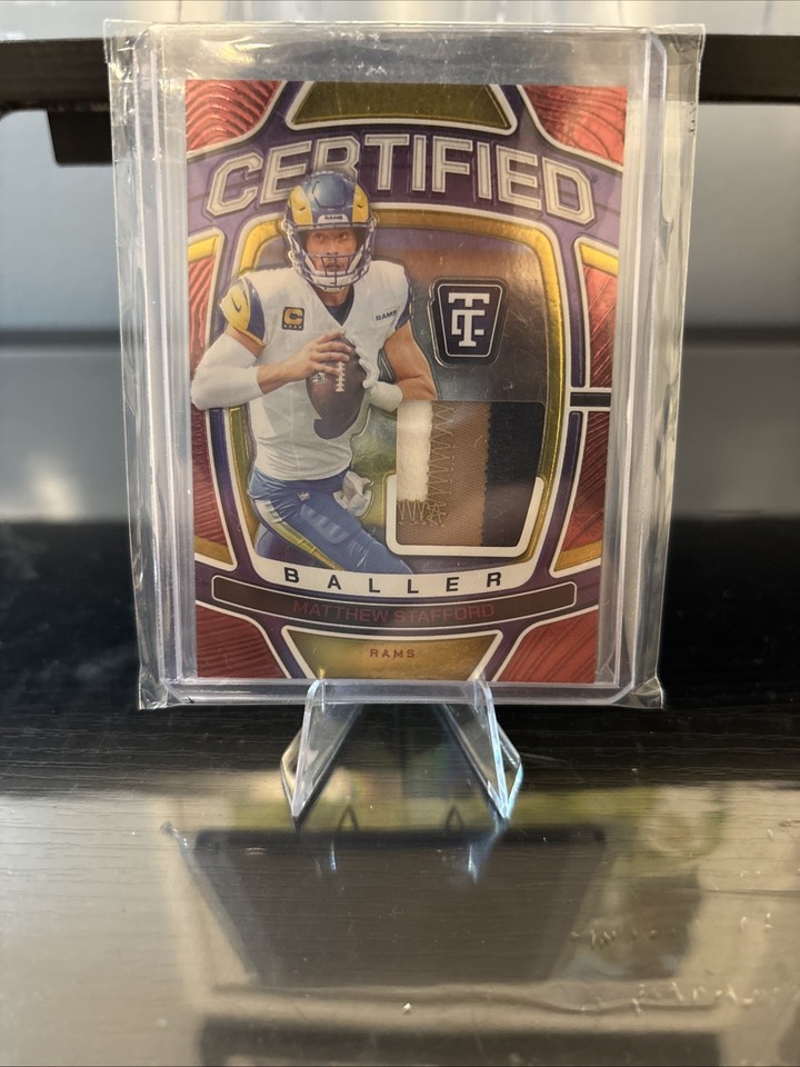 Matthew Stafford 2024 Totally Certified Certified Baller Red Patch /99 ...
