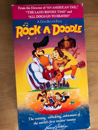 Rock-A-Doodle VHS 1999 Don Bluth Glenn Campbell HTF OOP RARE ...