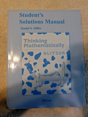 Thinking Mathematically by Robert F. Blitzer (2010, Trade Paperback ...