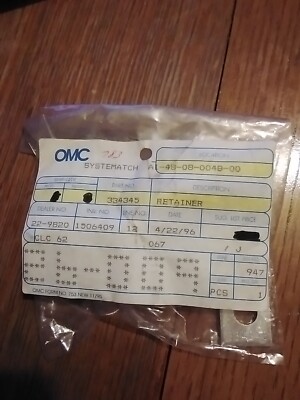 Evinrude Johnson OEM 334345 Retainer | eBay