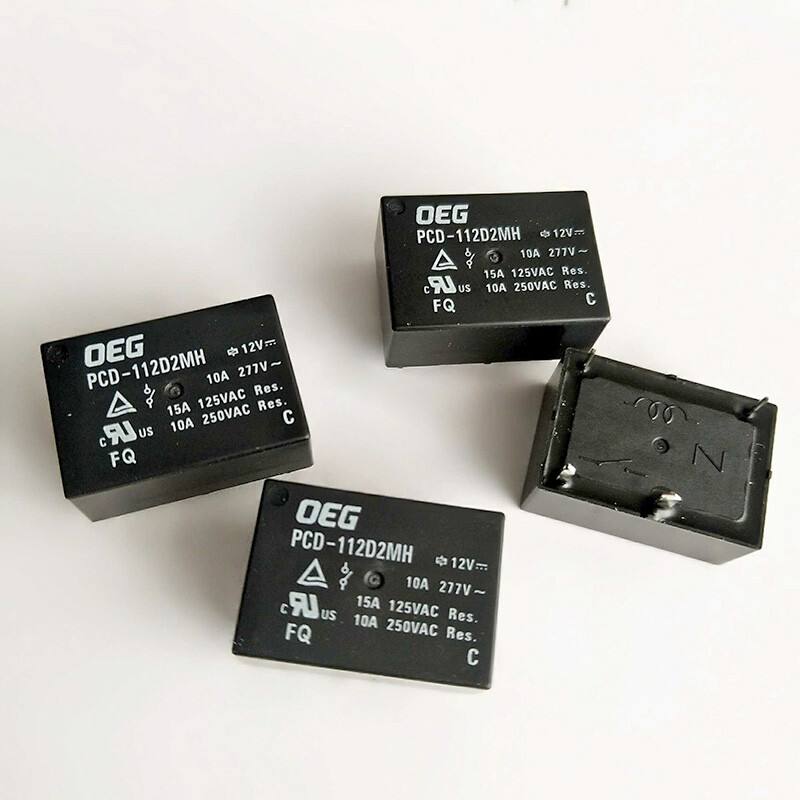 5PCS OEG PCD-112D2MH Power Relay 12VDC 4Pins 15A 125VAC | eBay