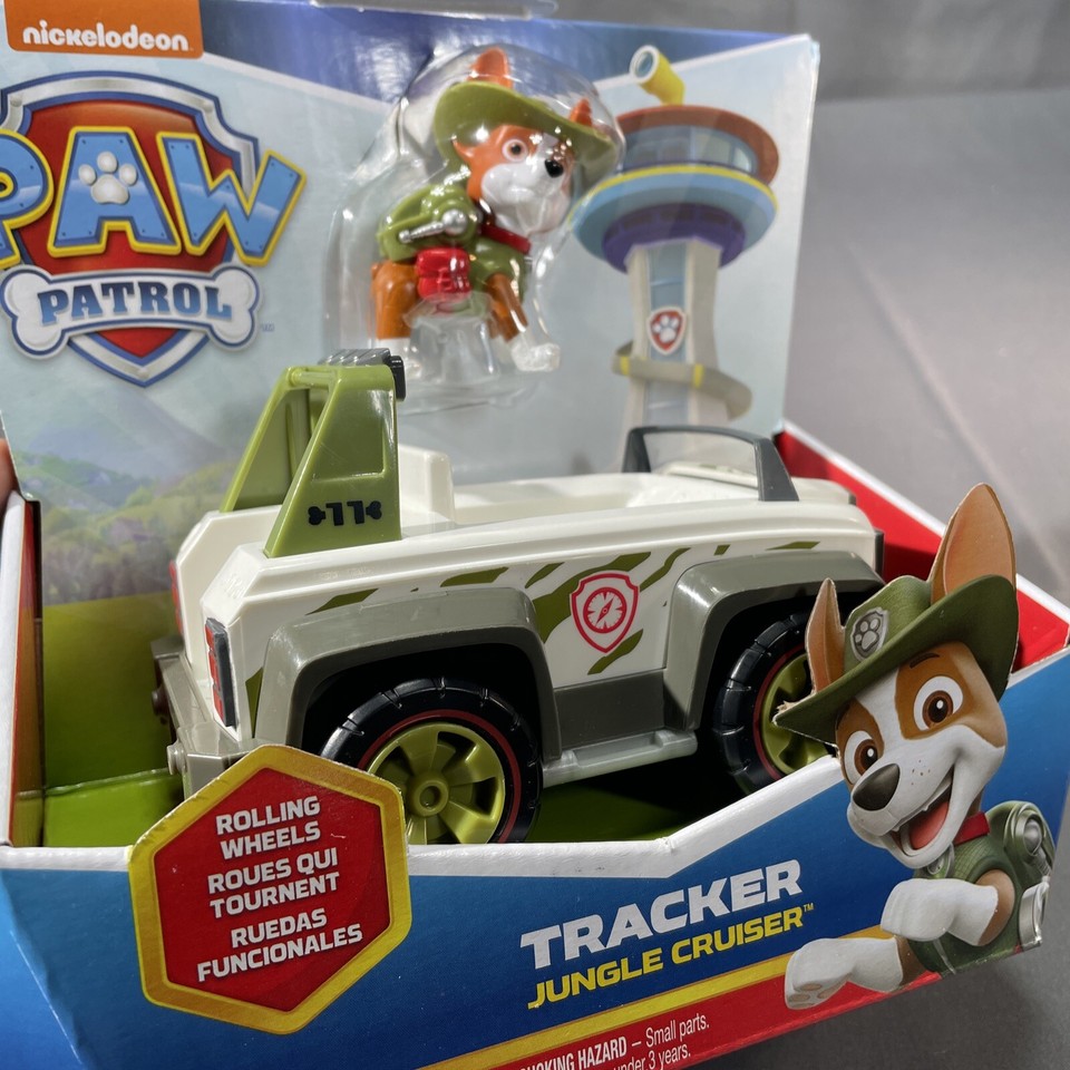 Nickelodeon Paw Patrol Tracker Jungle Cruiser Rescue Vehicle and Pup ...