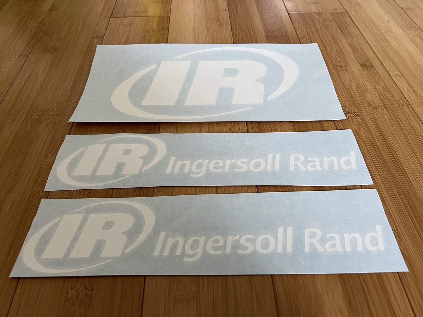 (Set Of 3)- White IR Ingersoll Rand Air Compressor Bobcat Decal ...