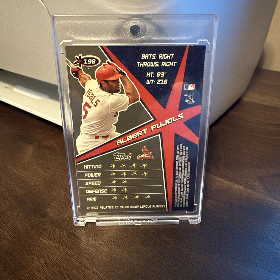 2001 Topps Stars Albert Pujols rookie card number 198 | eBay