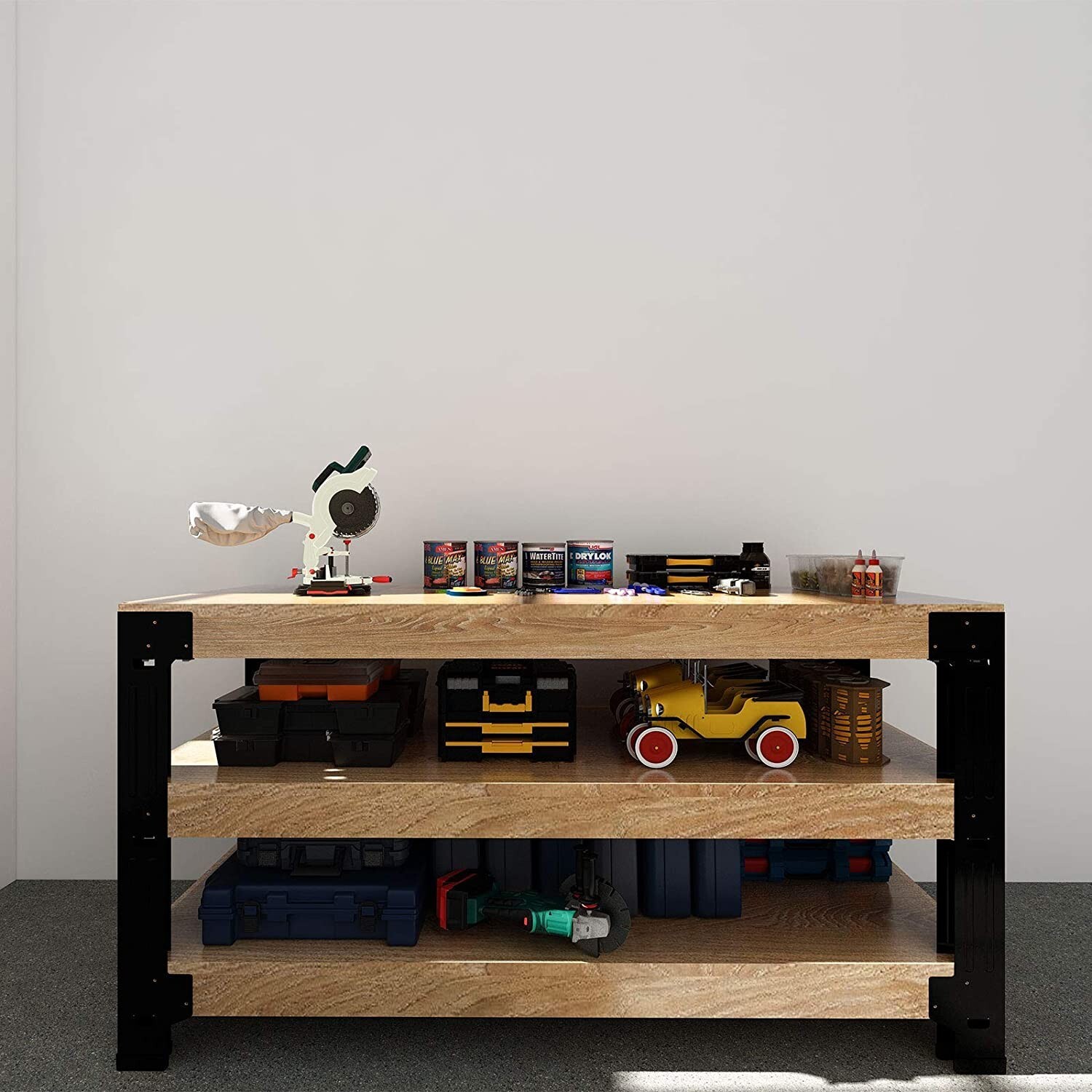 Steel Workbench Leg Kit for Garage Storage Shelving Frame Table Custom ...