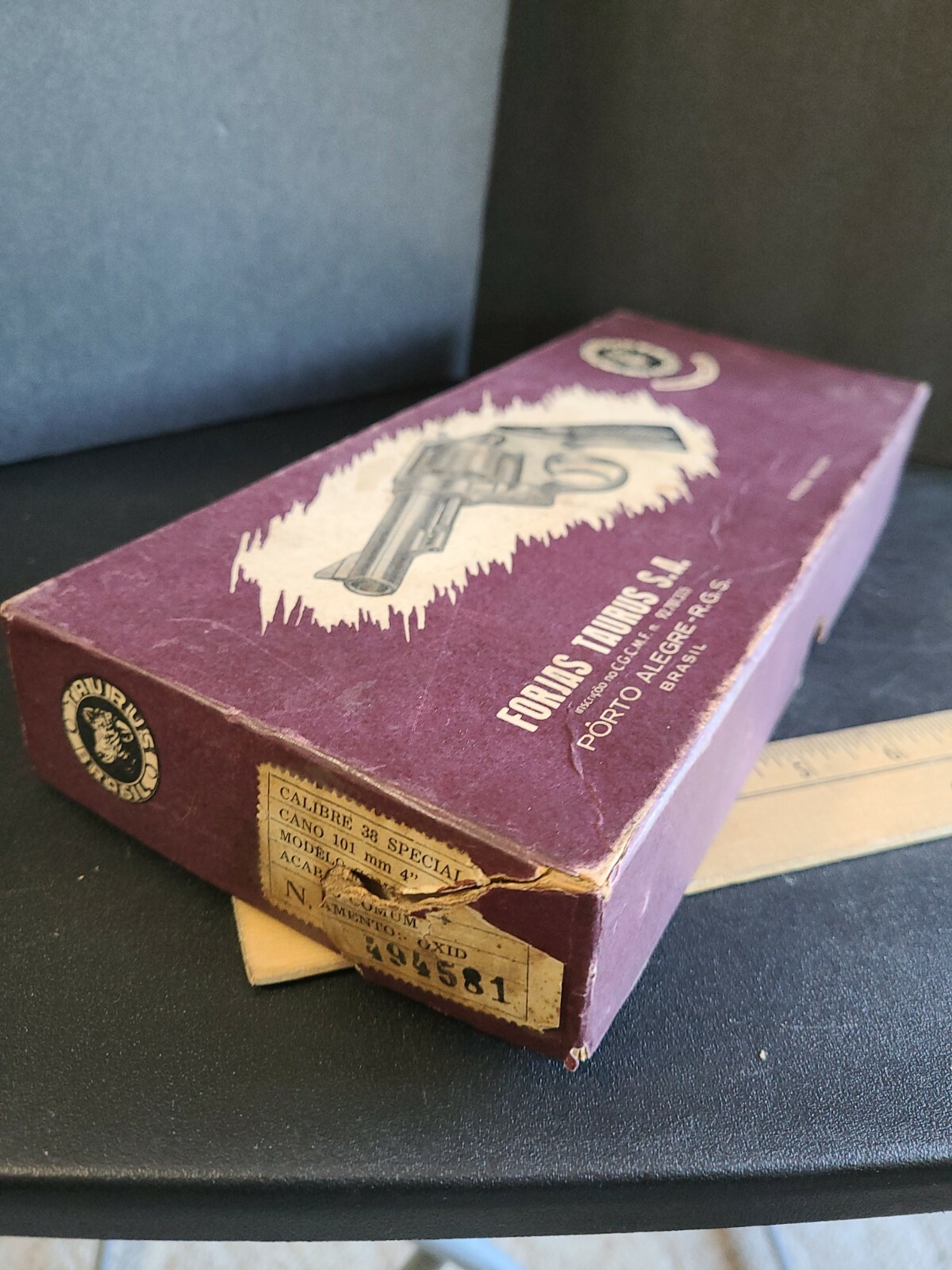 Vintage Forjas Taurus .38 Special Revolver Box Brasil | eBay