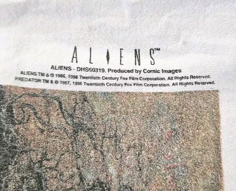 Very Rare Vintage 90s 1996 Aliens Comic Images T-Shir… - Gem