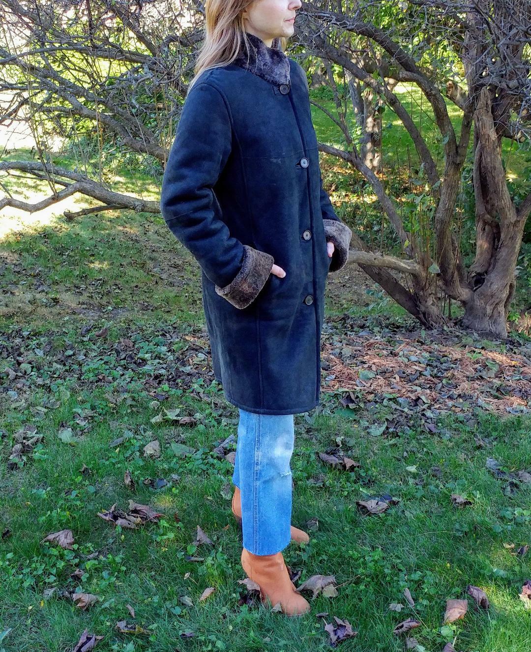 Grey Dominic Bellissimo Shearling 7/8 Coat - Gem