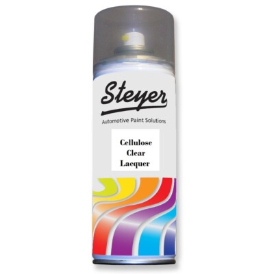 Aerosol Cellulose Clearcoat High Gloss Finish Lacquer Spray 400ML Ultra ...