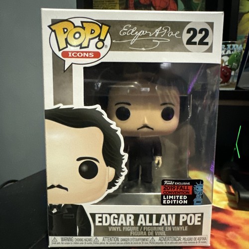 Funko POP! Icons Edgar Allan Poe **2019 Fall Convention LIMITED EDITION ...