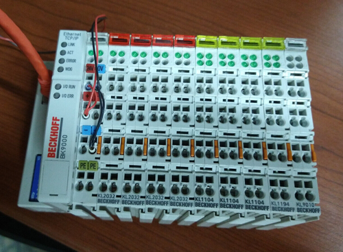 BECKHOFF PLC IO TCP/IP BK9000 with modules KL2032 , KL1104, KL1194 ...