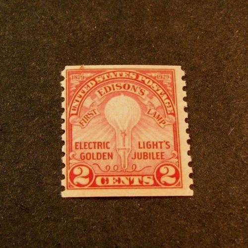 US Stamp Scott# 656 Edison's First Lamp 1929 MNH L169 | eBay