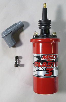 MSD 8223 Blaster 3 Ignition Coil Canister Round Oil Filled Red Ford ...