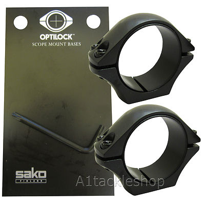 Optilock 30mm Extra Low Scope Rings for Sako or Tikka Mounts | eBay