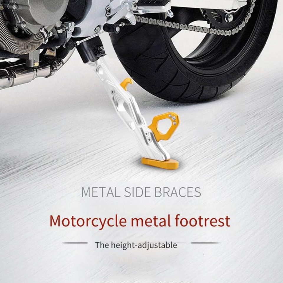 Adjustable Height Supporter CNC Motorcycle Bike Single Side Stand Leg ...
